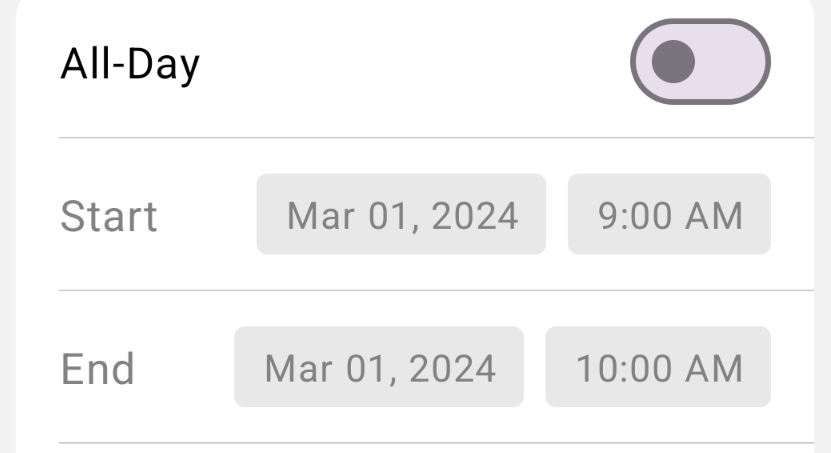 WeekCal Android - Creating and Managing Events – Week Calendar