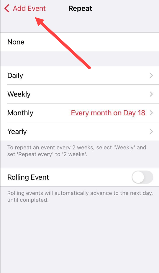 WeekCal - Creating and Canceling Repeating Events – Week Calendar