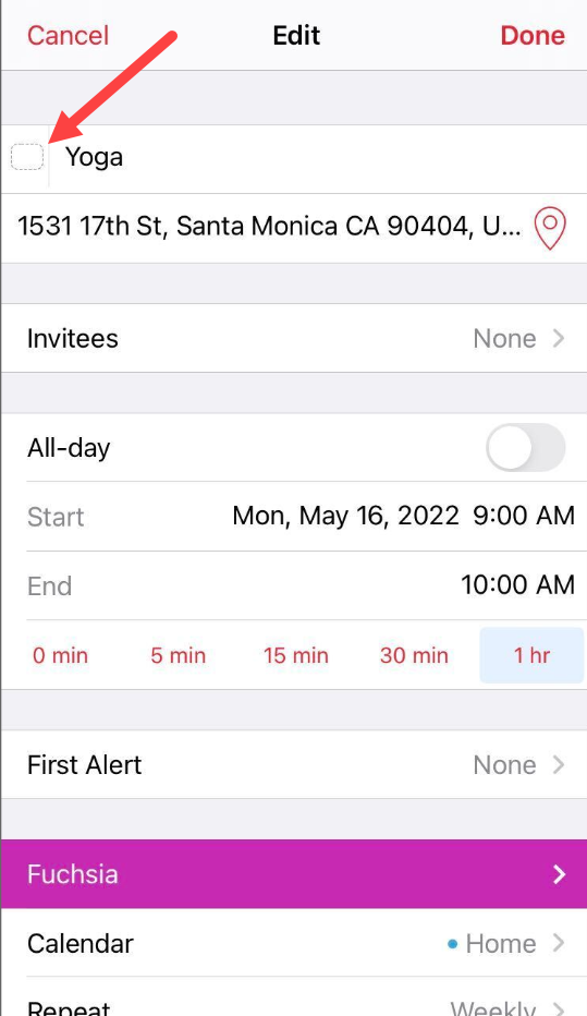 WeekCal - Adding Icons or Emojis to Events – Week Calendar