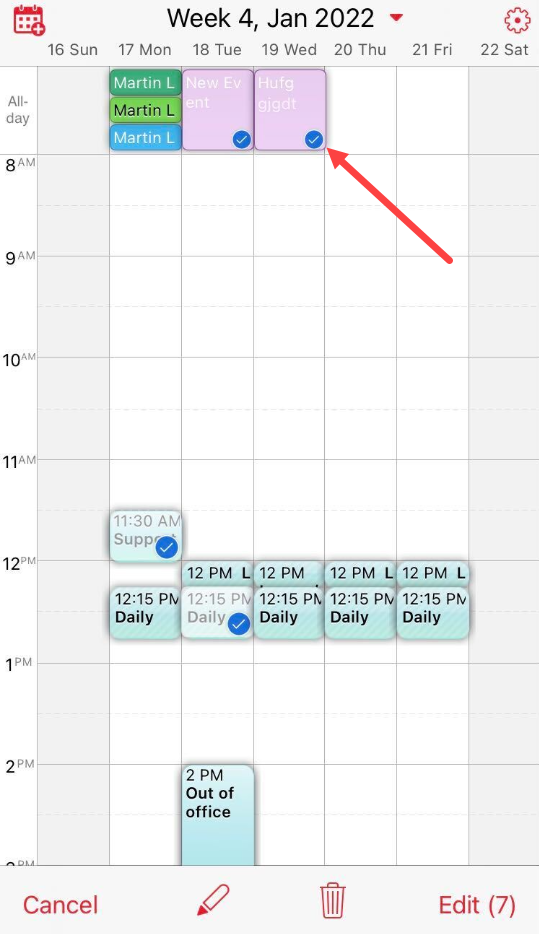WeekCal - Batch Editing – Week Calendar